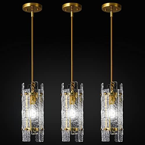 zhllmq Modern Pendant Light Gold Rectangle Pendant Lighting Mini ...