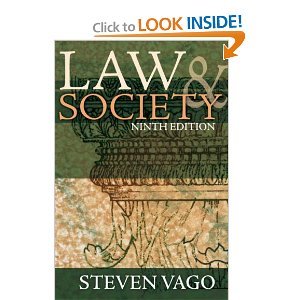 Law and Society 9th (Nineth) Edition byVago: Vago: Amazon.com: Books