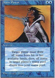 Amazon.com: Magic The Gathering - Drain Power - Fourth Edition : Toys ...