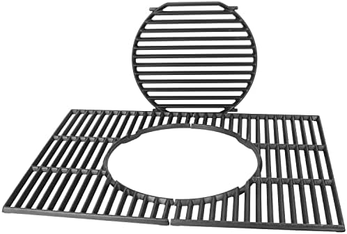 WELL GRILL 44.5 cm Cast Iron Cooking Grate with Round Built-in ...