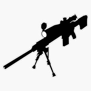 Amazon.com: M107 .50 Caliber Sniper Rifle Window Bumper Sticker Decal 5 ...