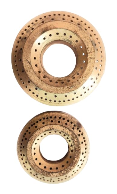 Brass Gas Stove Burner Ring Set, Double Ring Design, 2 Pieces : Amazon ...
