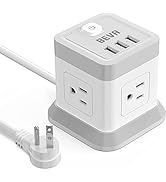 Amazon.com: BEVA Power Strip with USB C, 3 Outlets 3 USB Ports Desktop Charging Station, Flat ...