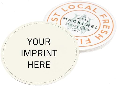 Amazon.com: Customized Disposable Paper Coasters - 4" Round - Drink ...