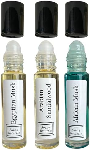 Amazon.com : Avany Naturals Set of 3 Unisex Fragrance Body Oil ...