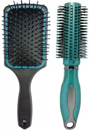 Buy FITBYTE Round Rolling Roller Comb Hair Brush & Paddle Flat Hair ...