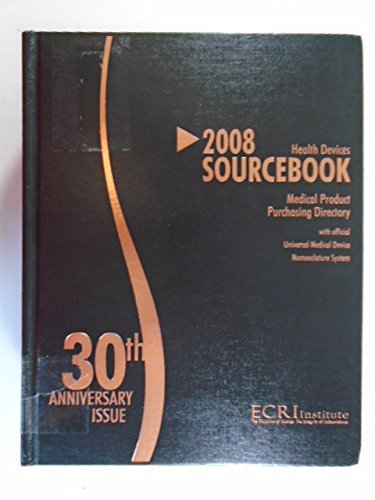 Health Devices Sourcebook 2008: 9780977914265: Medicine & Health ...
