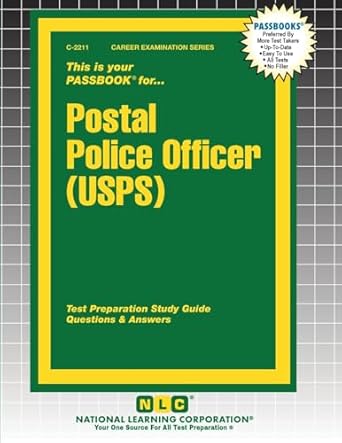 Postal Police Officer (USPS) (Career Examination): Passbooks ...