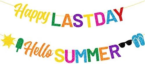 Amazon.com: School's Out for Summer Banner Summer Party Decorations End ...