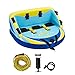 Amazon.com: BUPPLEE 3 Person Towable Tube for Boating, Inflatable ...
