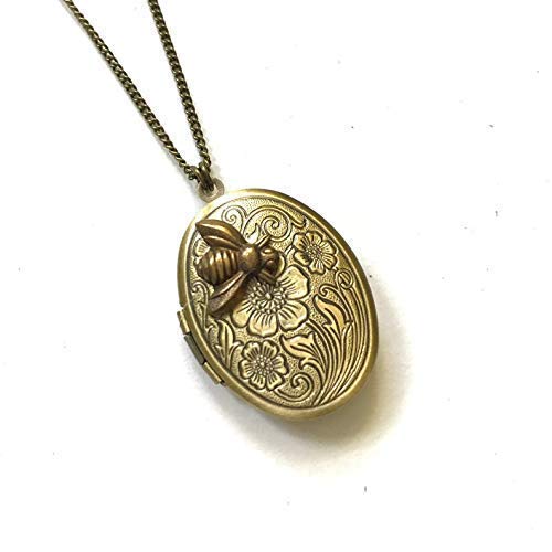 Amazon.com: Womens Locket that Hold Pictures Necklace, Keepsake Picture ...