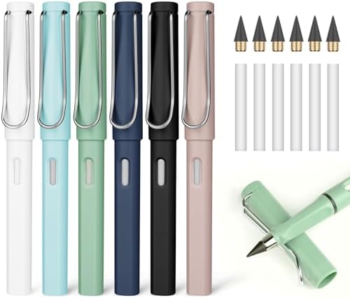 DOETYD 6pcs Infinity Pencils Durable Writing Everlasting Pencil Forever ...