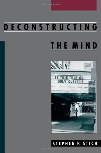Deconstructing the Mind (Philosophy of Mind) - Kindle edition by Stich ...