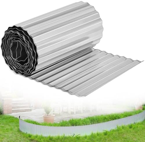 Ram® Heavy Duty 5M Metres Galvanised Steel Lawn Edging Garden Plant ...