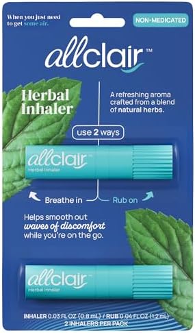 Amazon.com: Allclair Herbal Inhaler - Natural Relief for Nausea - Non ...