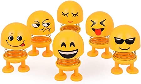 M/s Husain Communication Smiley Spring Doll, Cute Emoji Bobble Head ...