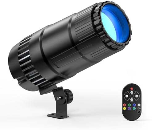 Amazon.com: Pinspot LED Quad Color DMX - 10 Watt - Red, Green, Blue ...