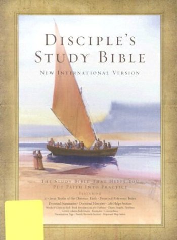 Disciple's Study Bible: New International Version, Black Bonded Leather ...