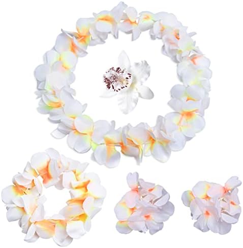 Amazon.com : Hawaiian Leis Luau Tropical Headband Flower Crown Wreath ...