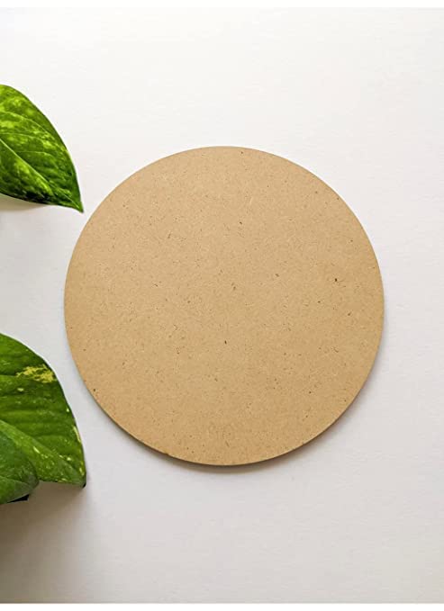 Kavya Craft Present 6 Piece Round MDF Boards for Art and Craft, Wood ...