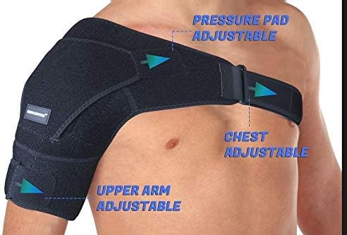 THX4COPPER Magnetic Shoulder Brace, Compression Support Wrap Belt ...