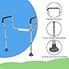 Amazon.com: Loyoda Toilet Handle Height-Adjustable Leg Toilet Safety Frame Medical Grade ...