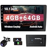 Amazon.com: Haudio 7" Double Din Car Stereo with Wireless Apple CarPlay ...