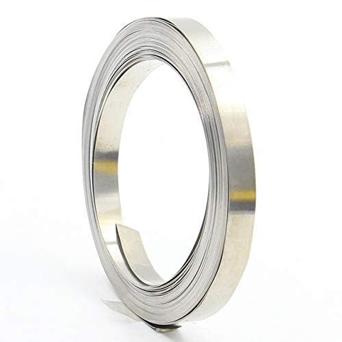 METAL FORT Pure Nickel Strip 99.6%, Size 0.1mm thick x 10mm Width x ...