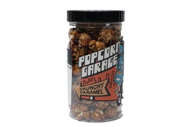 POPCORN GARAGE Crunchy Caramel Popcorn Jar | Crunchy Caramel Popcorn ...