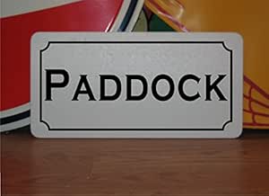 Amazon.com : Paddock Vintage Style Metal Sign Decor : Office Products