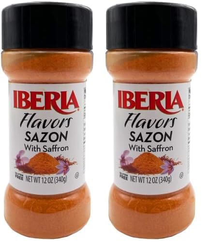 Amazon.com : Iberia Sazon With Saffron, 12 oz (Pack of 2) : Grocery ...