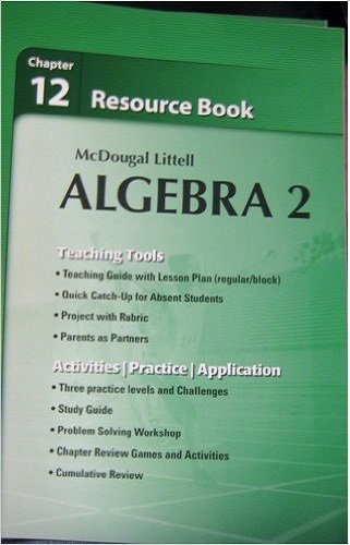 McDougal Littell Algebra 2: Resource Book: Chapter 12: 9780618020201 ...
