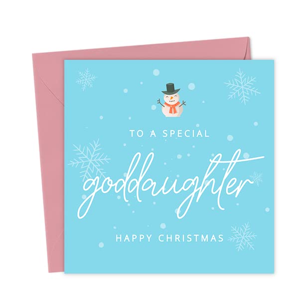 To a special Goddaughter Happy Christmas | Xmas Cards Card For : Amazon ...