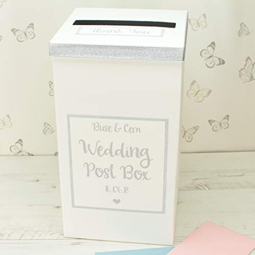 Silver Sparkle Wedding Post Box : Amazon.co.uk: Handmade Products