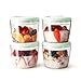 Amazon.com: Overnight Oats Containers with Lids,14oz 400ml Set of 4 Meal Prep Container ...
