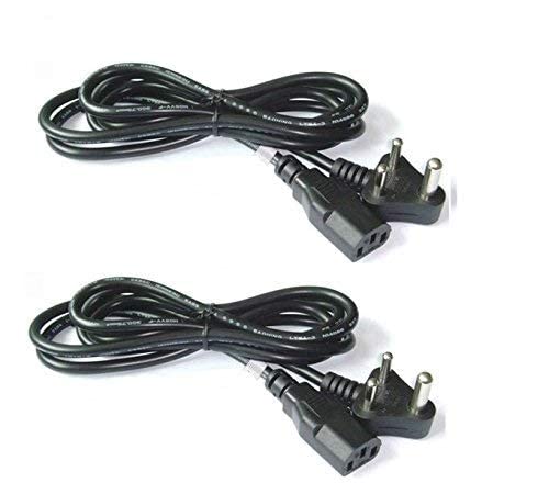 Desktop and CPU Power Cable, 1.5 metre Long, Pack of 3 | 3 Pin Mains ...