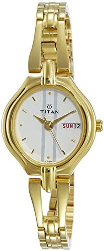 Titan Purple Stackables Quartz Analog White Dial Rose Gold Stainless ...