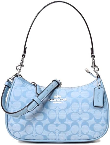 Amazon.co.jp: COACH CH139 Chambray Leather Signature Teri Logo 2-Way ...