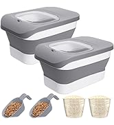Amazon.com: DDMOMMY 20-50 Lbs Food Storage Container With Wheel ...
