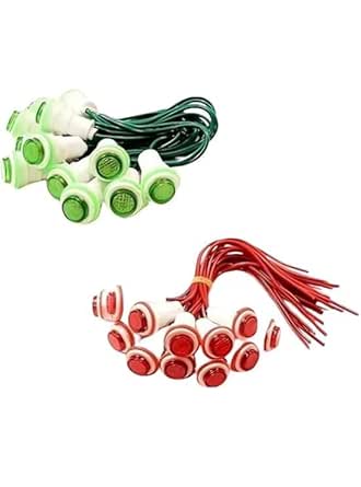 LED Indicator Pilot Lights (Red & Green, 1+1 Pack) - Universal Signal ...