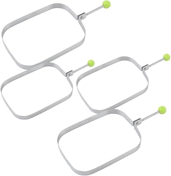 Amazon.com: IMIKEYA 4pcs Cake Mold Rectangle Eggs Oblong Griddle Frying ...