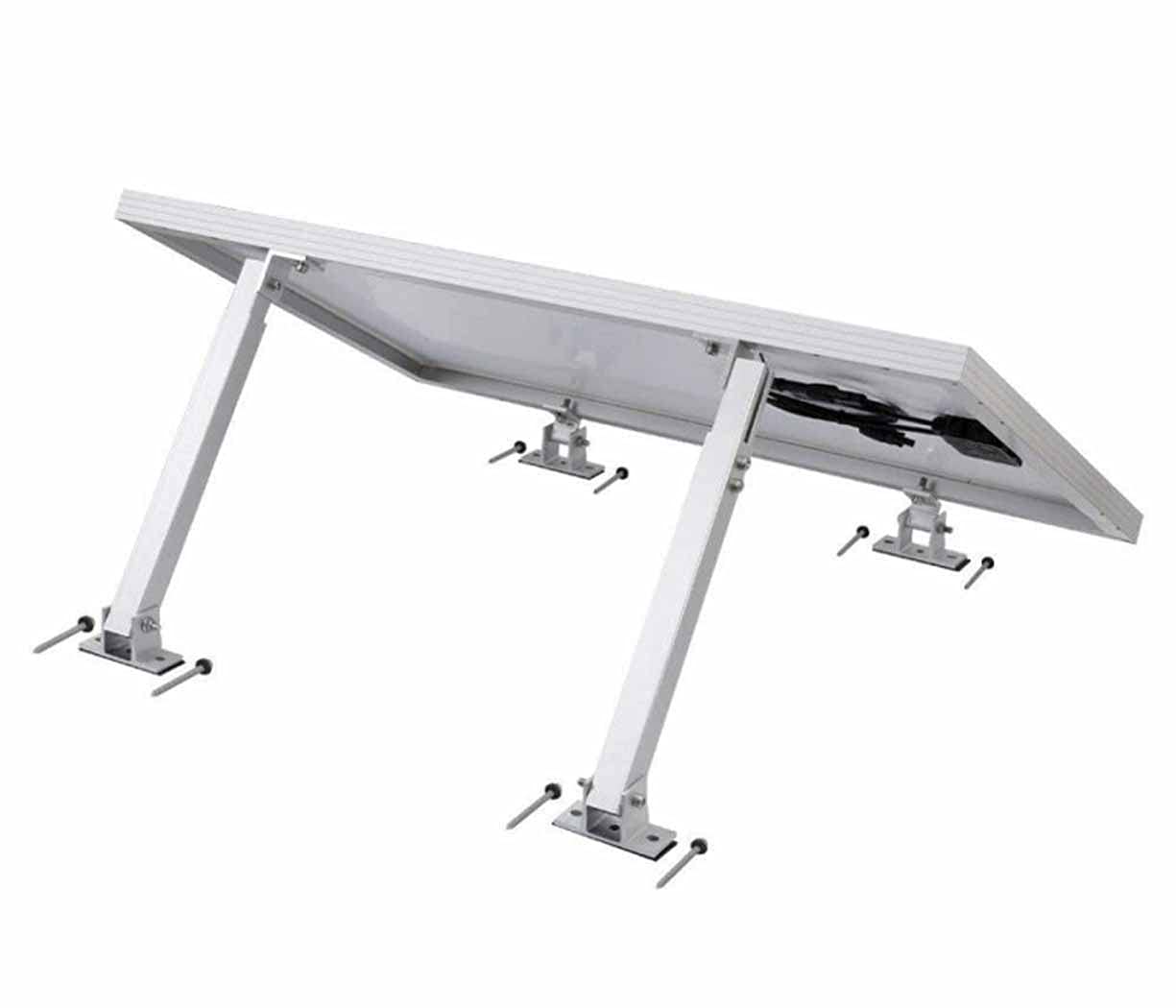 LOWENERGIE Adjustable Angle Solar Panel Mounting Leg Brackets Shed Boat ...