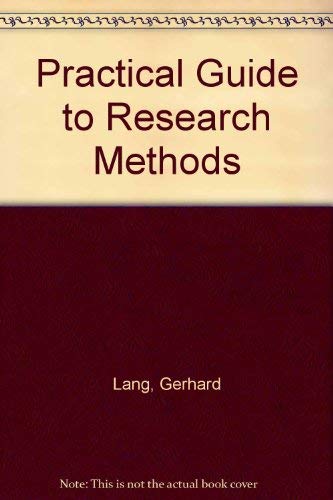 Amazon.in: Buy Practical Guide to Research Methods Book Online at Low ...