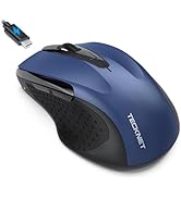 Amazon.com: TECKNET Wireless Mouse (BT5.0/3.0 & 2.4G) Rechargeable 4800 ...