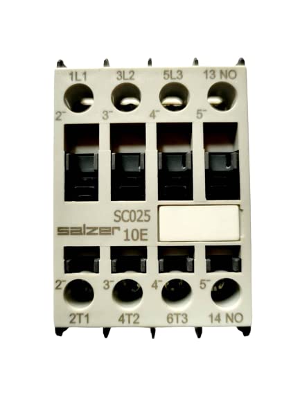 Salzer 25A Contactor 3 Pole + 1 NO 48V | Coil Voltage 48V AC 50HZ ...