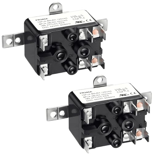 Snapklik.com : 2 Pack 24V Fan Relay, 90-380 Isolation Relay AC Switch SPST