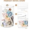 SUNJULY 9x15CM Clear Acrylic Money Box,Glass Unbreakable Bank ...