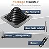 #3 Metal Roof Vents Flashing, Roofing Boots Kit for Houses Fits Pipe Od ...