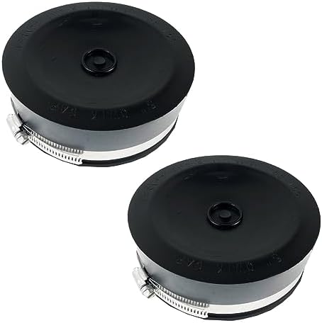 Amazon.com: Fernco QC-105 2 Pack 5-in. Qwik Cap Flexible PVC Pipe Cap ...
