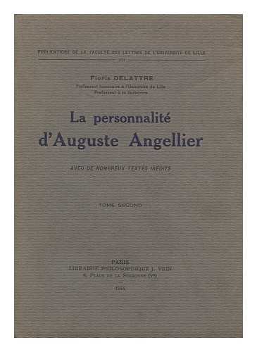 Amazon.com: La Personnalite d'Auguste Angellier 1 (Varia) (French ...